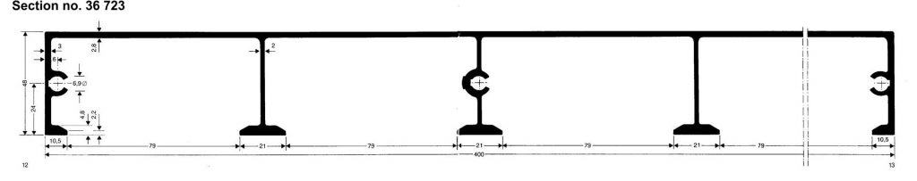 Grating section details - Aluminium Flooring